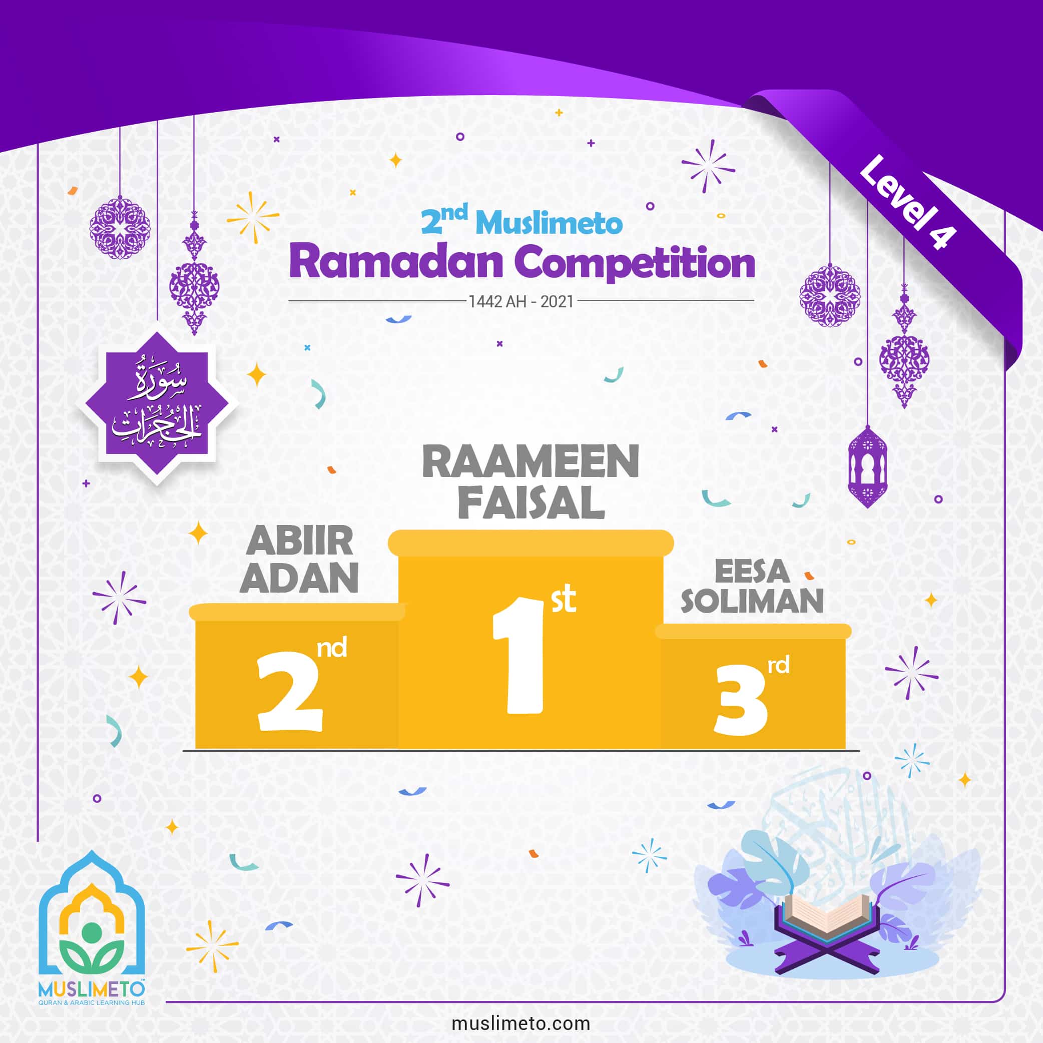 Muslimeto™ Ramadan Competition 2021 Results - Muslimeto™