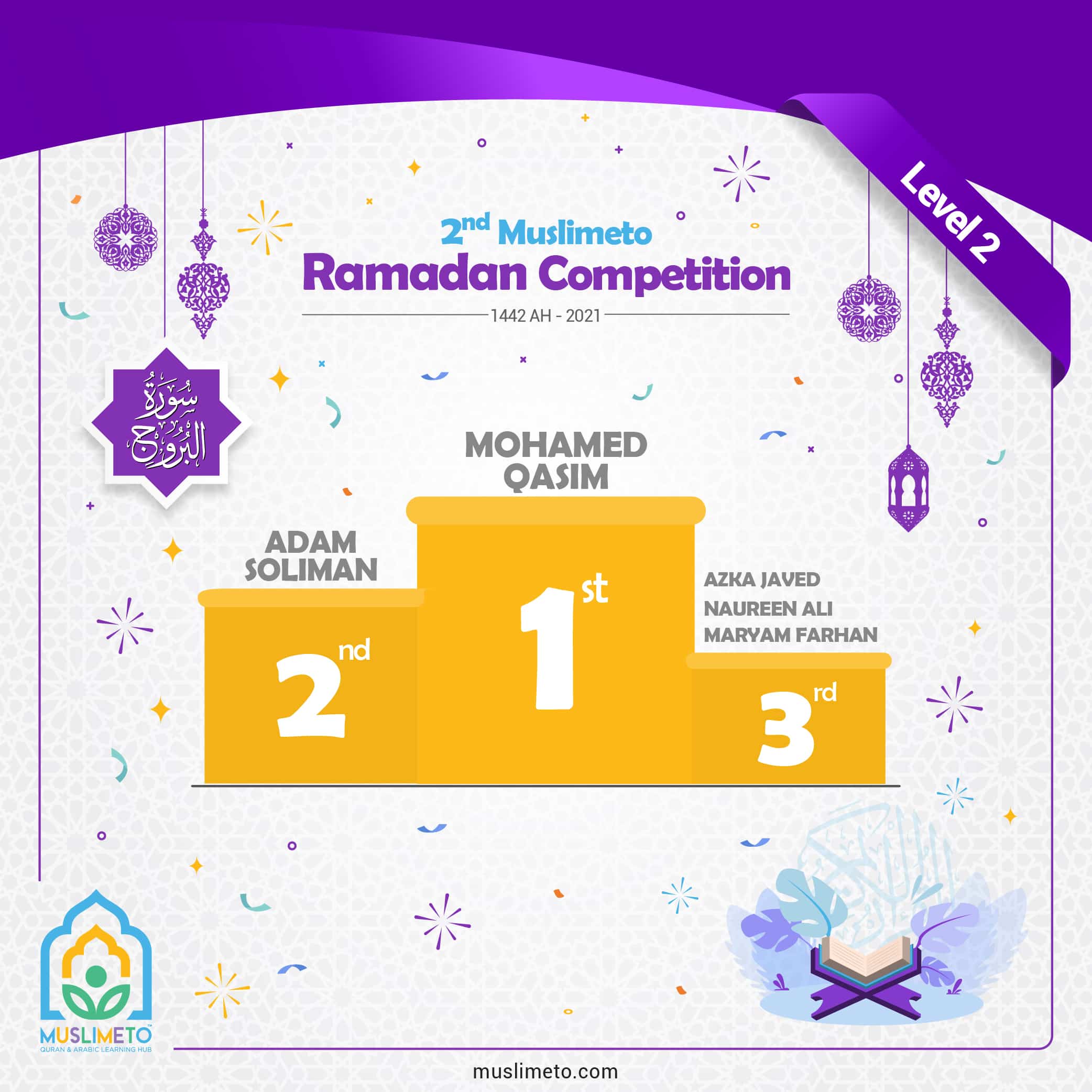 Muslimeto™ Ramadan Competition 2021 Results - Muslimeto™